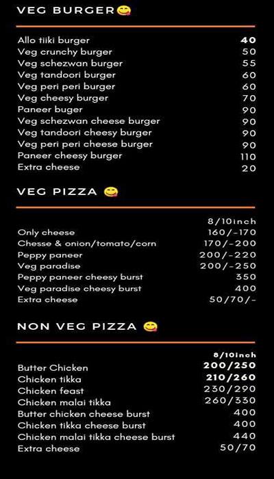 Menu of Yummies Burgers, Malad West, Mumbai