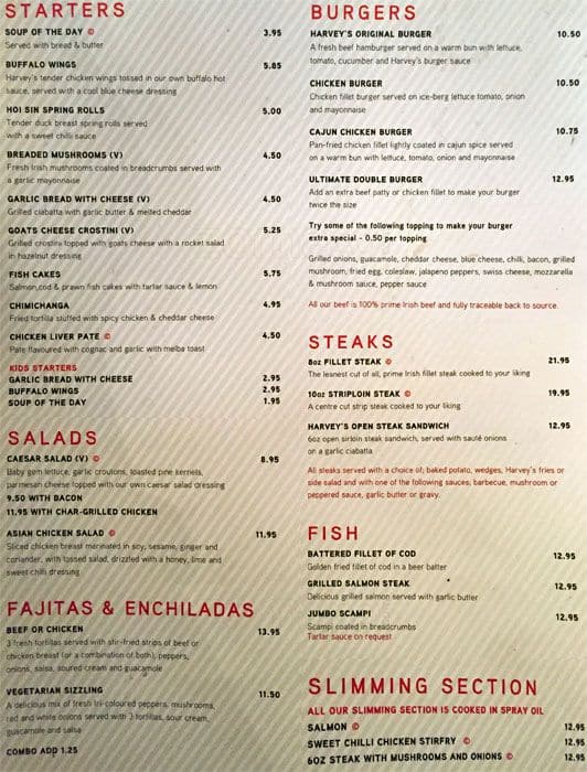 Menu at Balbriggan Taverns pub & bar, Balbriggan