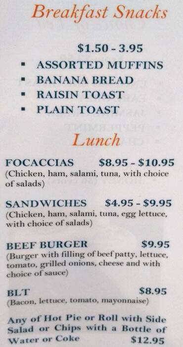Menu at Cloud Café cafe, Dandenong