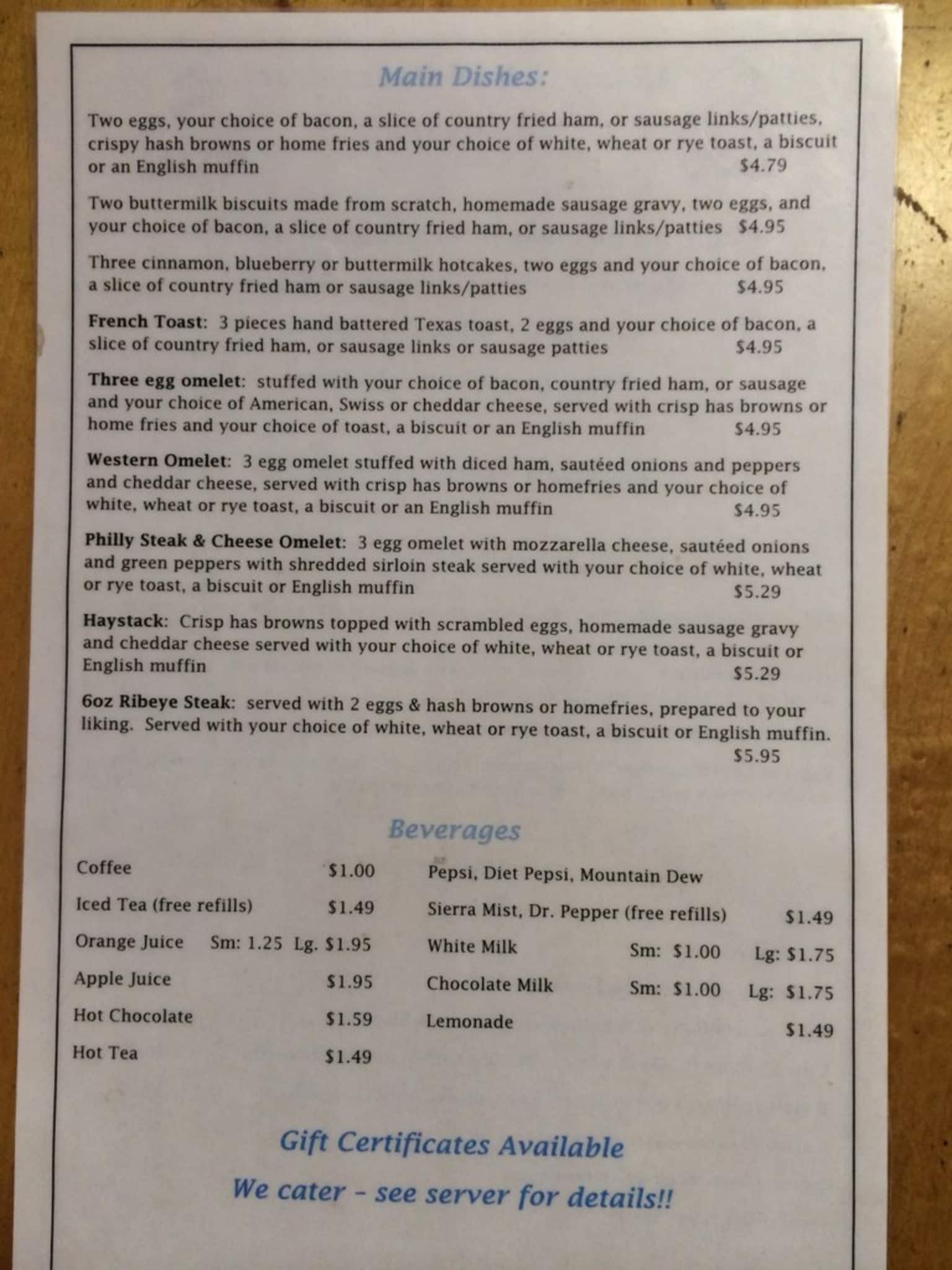 Menu at The Albany Café cafe, Albany Menu at The Albany Café cafe, Albany