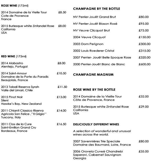 Menu at Great British Restaurant, London