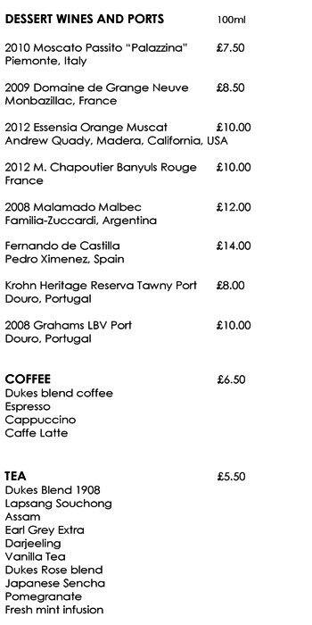 Menu at Great British Restaurant, London