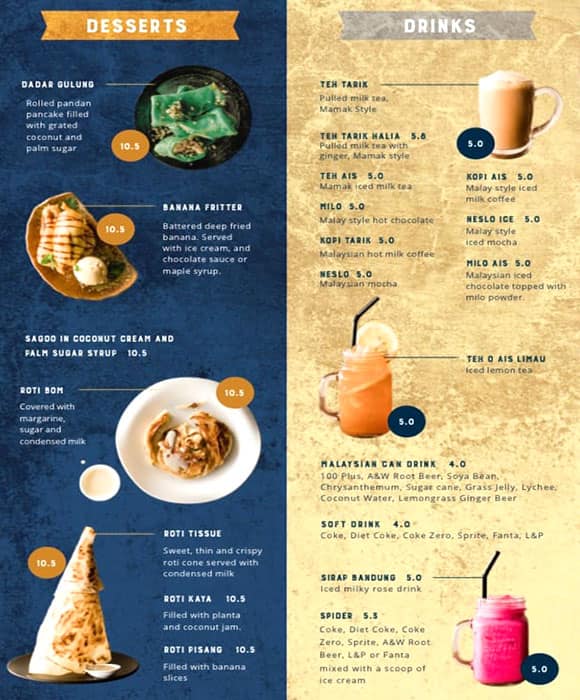 Menu at Warisan Uncle Man's Restaurant and Takeaway, Auckland