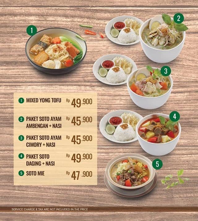 Menu at Cimory Riverside restaurant, Bogor, 76