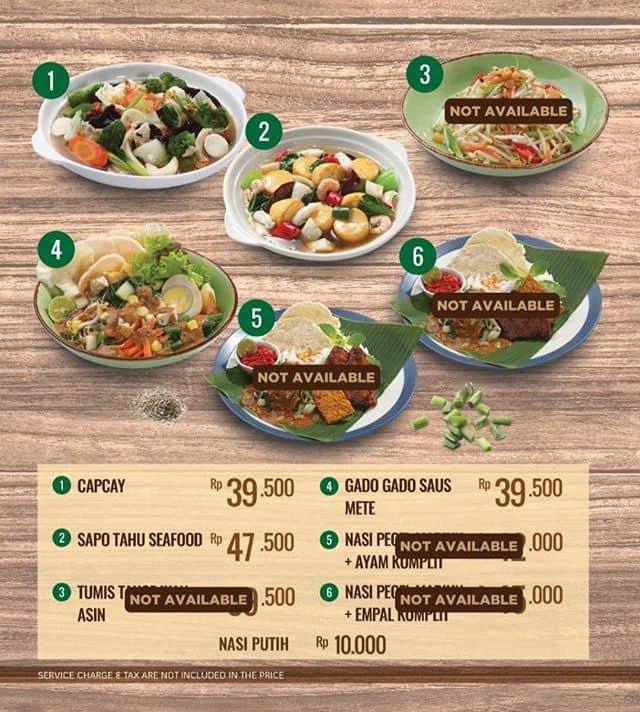 Menu at Cimory Riverside restaurant, Bogor, 76