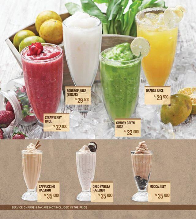 Menu at Cimory Riverside restaurant, Bogor, 76