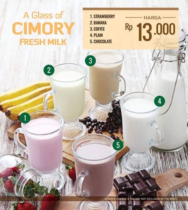 Menu at Cimory Riverside restaurant, Bogor, 76
