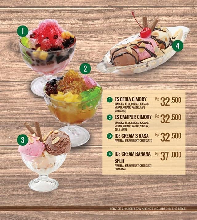 Menu at Cimory Riverside restaurant, Bogor, 76