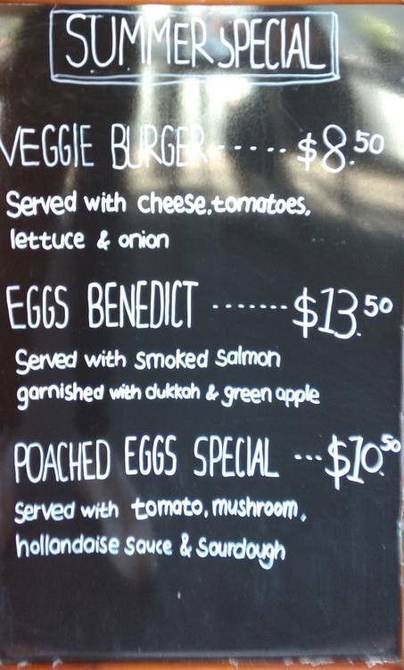 Menu at Cafe 2000, Moonee Ponds, 633 Mt Alexander Rd