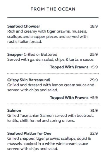 Menu at Mount Henry Tavern pub & bar, Manning