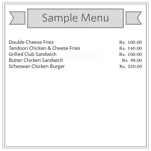 Menu of Munch & Burp, Kothrud, Pune