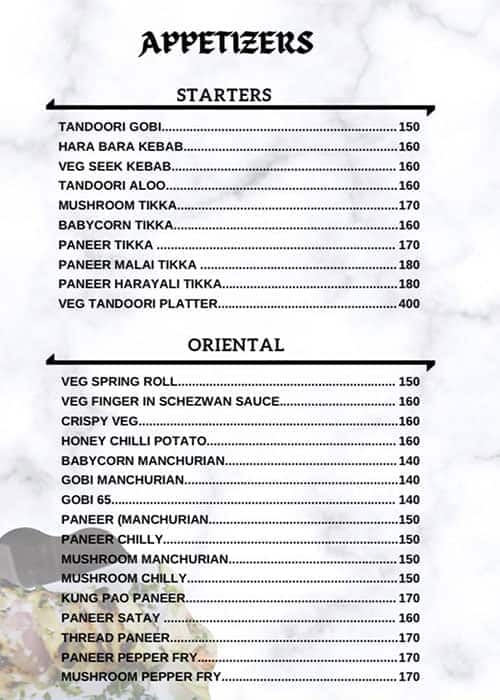 Menu of Pai Tiffins, Kodailbail, Mangalore