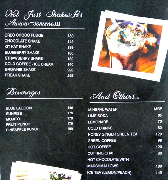 Menu at Infamous Bistro & Bar, Dehradun