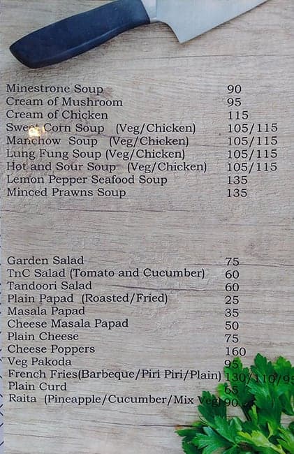 Menu of Darya, Kothrud, Pune