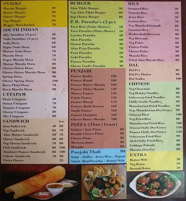 Menu at Yash Food Point & Cafe, Gandhinagar