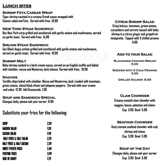 Menu at Sharkey's Seafood Bar & Grille, Delta