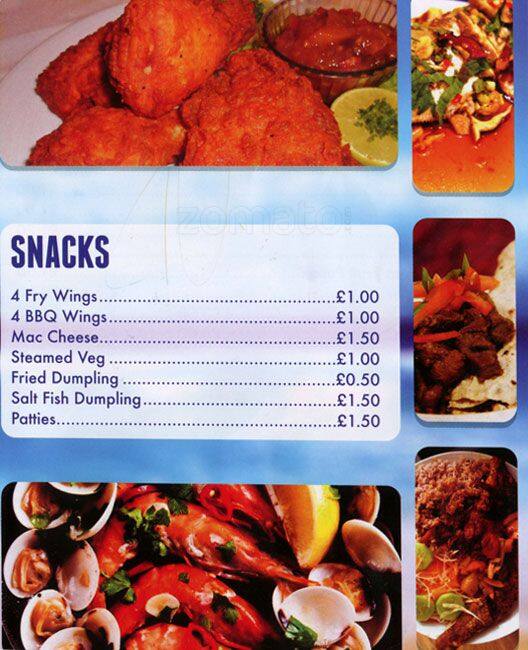 Menu at Sea Breeze London restaurant, London, 4 Station Rd