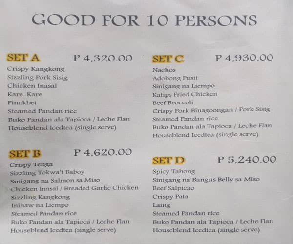 Menu at Katips pub & bar, Quezon City, 209 Katipunan Avenue Blueridge ...