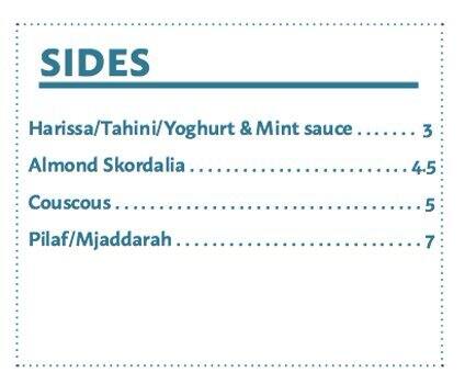 Menu at Mecca Bah Gold Coast restaurant, Broadbeach