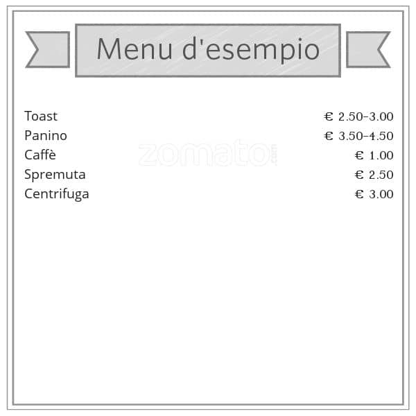 Menu da Bistrot "Il Monello" caffè bar, Milano, P.za Ventiquattro Maggio