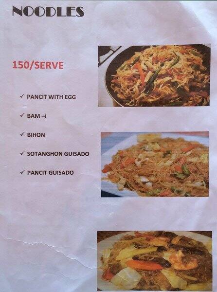 Menu at Ruben's Fresh Talaba restaurant, Consolacion