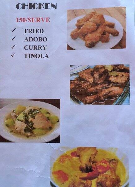 Menu at Ruben's Fresh Talaba restaurant, Consolacion