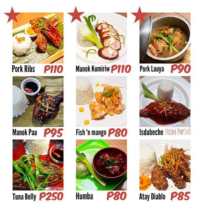 Menu at Rustic Chef's restaurant, Lapu-Lapu City