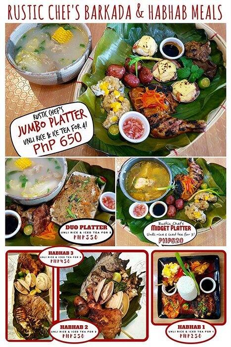 Menu at Rustic Chef's restaurant, Lapu-Lapu City