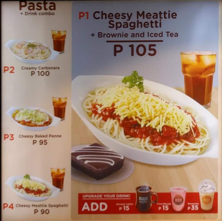 Menu at Mister Donut, Mandaue City, 8WPR+MH6