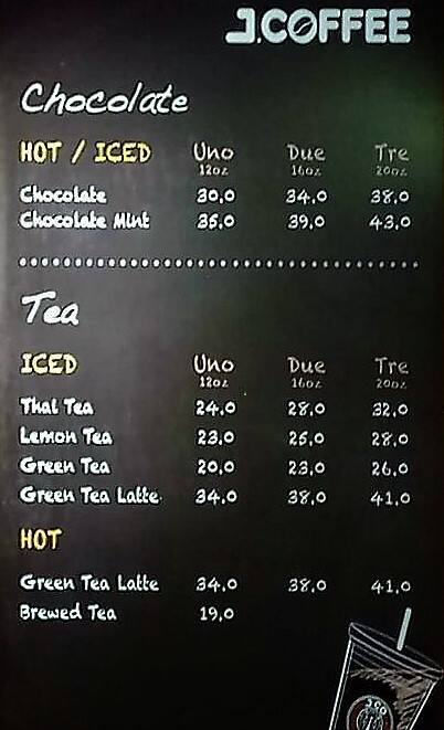 Menu at JCO Donuts & Coffee pub & bar, Jakarta, JVJV+6P8