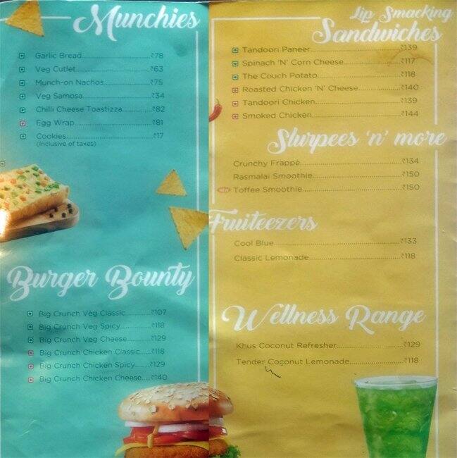 Cafe Coffee Day Menu, Menu for Cafe Coffee Day, C Scheme, Jaipur - Zomato