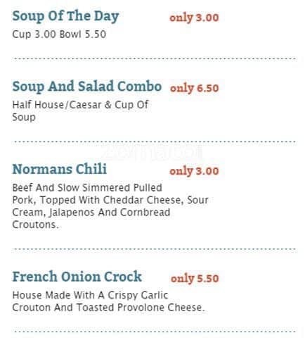 Menu at Shoals Grill pub & bar, Mooresville