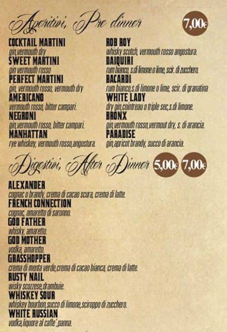 Don Vito a Roma: Foto del Menu con Prezzi - Zomato Italia