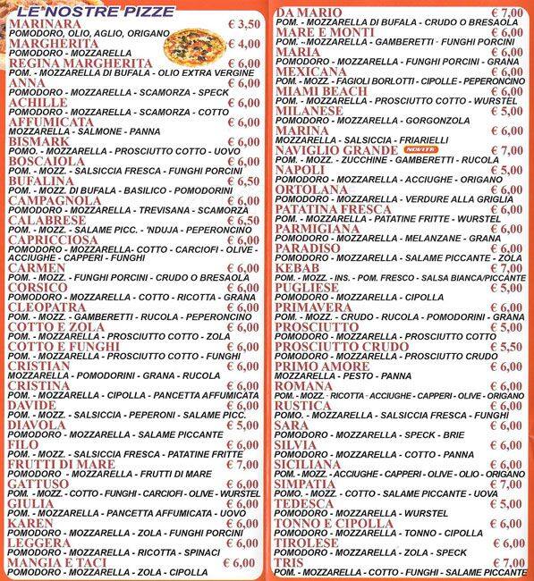 Da Mario a Milano: Foto del Menu con Prezzi - Zomato Italia