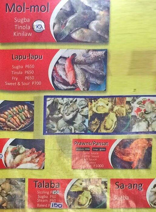 Menu at Co Jordan, Cebu City, Laray Road
