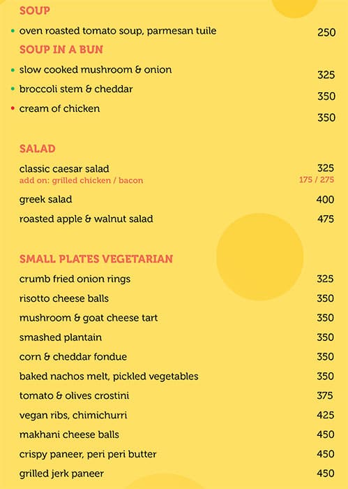 Menu of Fromage, MRC Nagar, Chennai