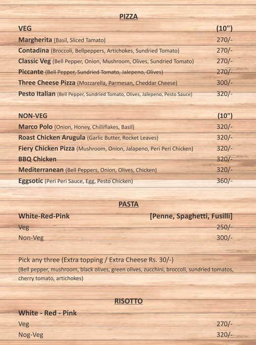 Urban House Bistro & Pizzeria Menu - Zomato