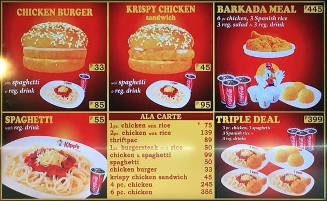 Kipp's Chicken Menu, Menu for Kipp's Chicken, Ortigas, Mandaluyong City ...