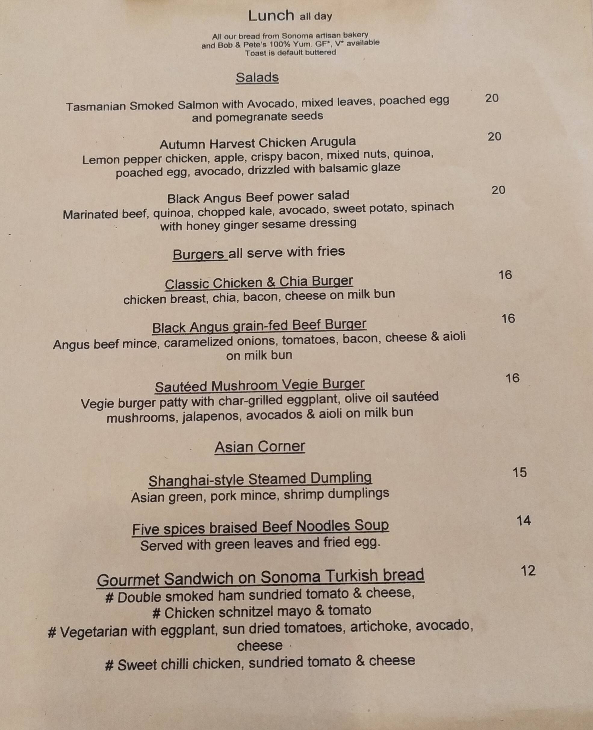 Allure Cafe & Co Menu, Menu for Allure Cafe & Co, Chatswood, Sydney ...