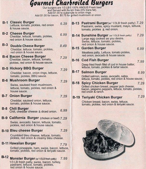 Menu at Shake N Go restaurant, Shoreline