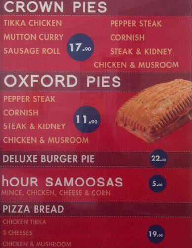 Menu at Hot Dog Cafe, Nelspruit