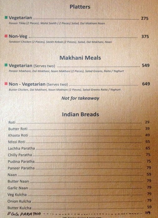 Menu at Mini Mahal Delux, Gurugram, Shop No.217-A
