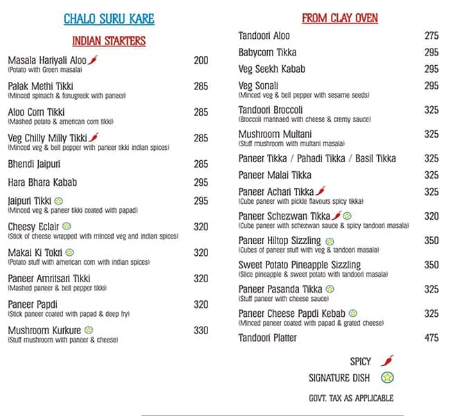 Menu at Daffodils 23 Veg Restaurant and bar, Mumbai, Link House