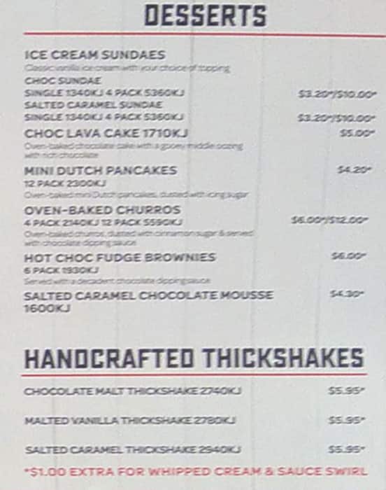 Menu at Domino's Pizza Lane Cove pizzeria, Lane Cove, 18 Birdwood Ln