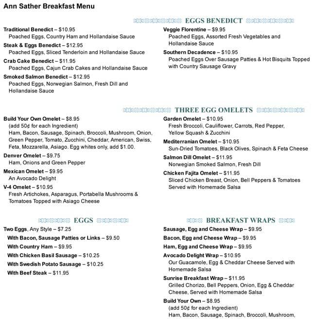 Ann Sather Menu, Menu for Ann Sather, Lakeview, Chicago - Urbanspoon/Zomato