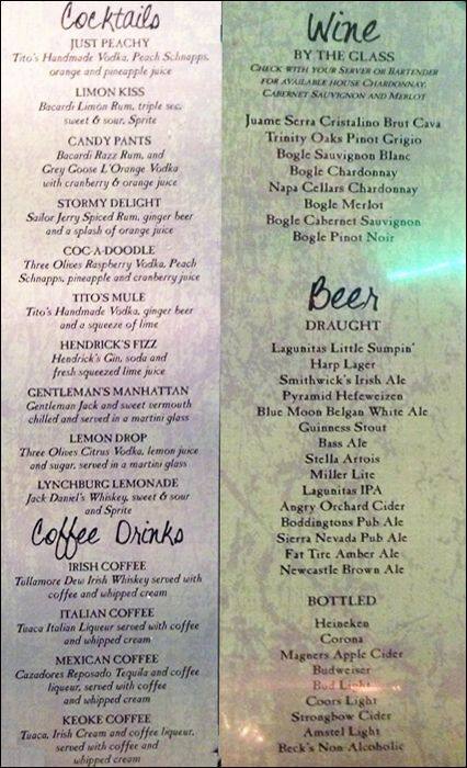 Menu at Katie Bloom's pub & bar, Campbell