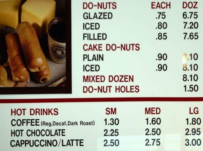 Menu at Shipley Do-nuts, Fort Worth, Crowley Rd #101