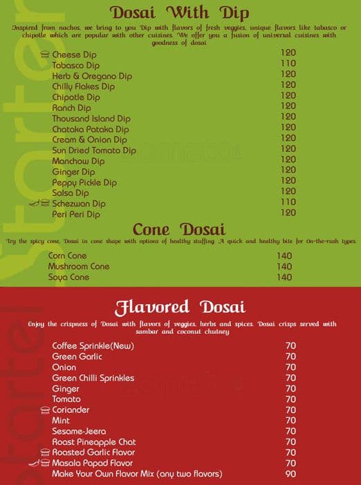 So South Menu, Menu for So South, Diwalipura, Vadodara - Zomato