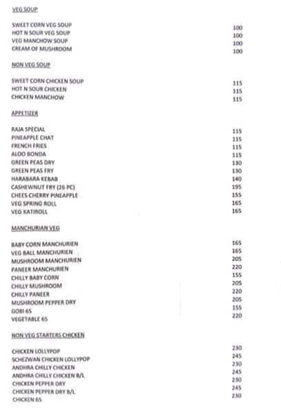 Menu of Gusto Restaurant, Bogadi, Mysore
