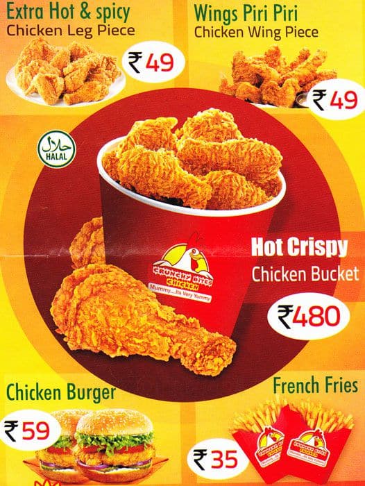 Menu at Crunchy Bites Chicken, Bengaluru
